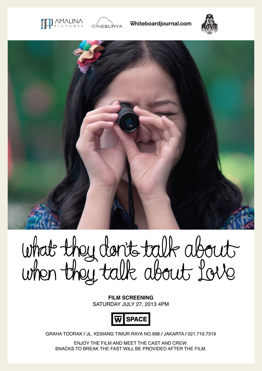 What They Don't Talk About When They Talk About Love Film Screening at ...